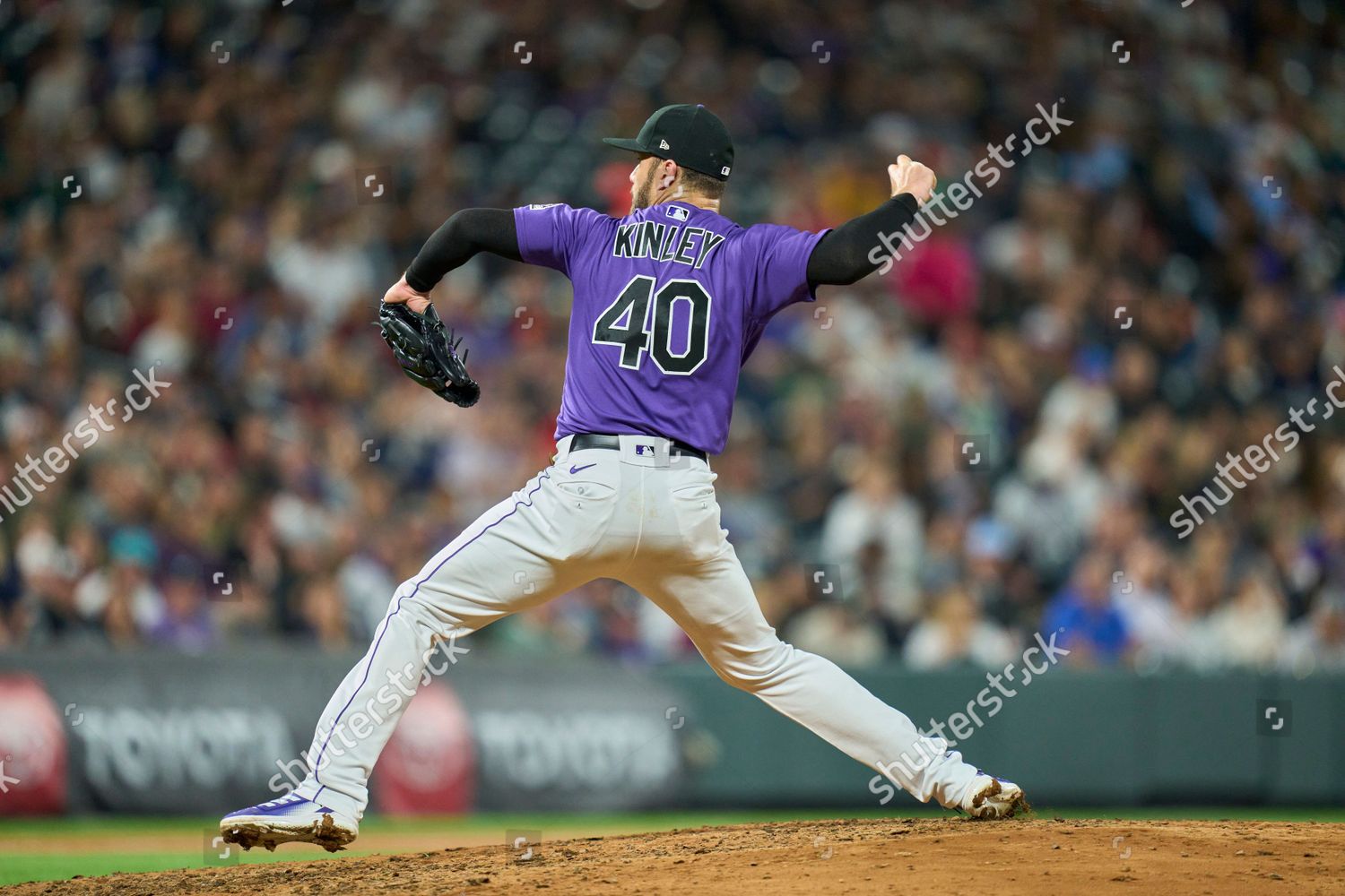 Colorado Pitcher Tyler Kinley 40 Throws Editorial Stock Photo - Stock ...