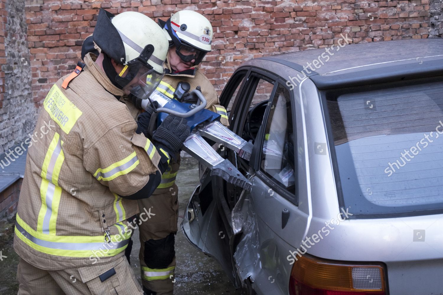 Fire Department Exercise Hydraulic Rescue Kit Editorial Stock Photo ...