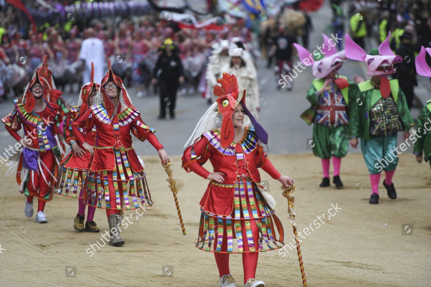 Performers Dressed Farm Animals Parade During Editorial Stock Photo ...