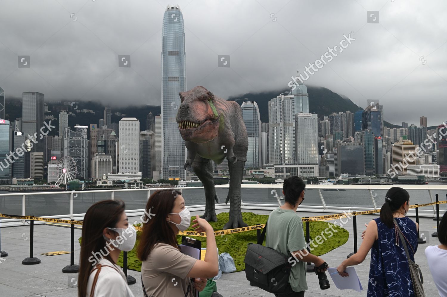People Looking Robotic Trex Tyrannosaurus Rex Editorial Stock Photo ...