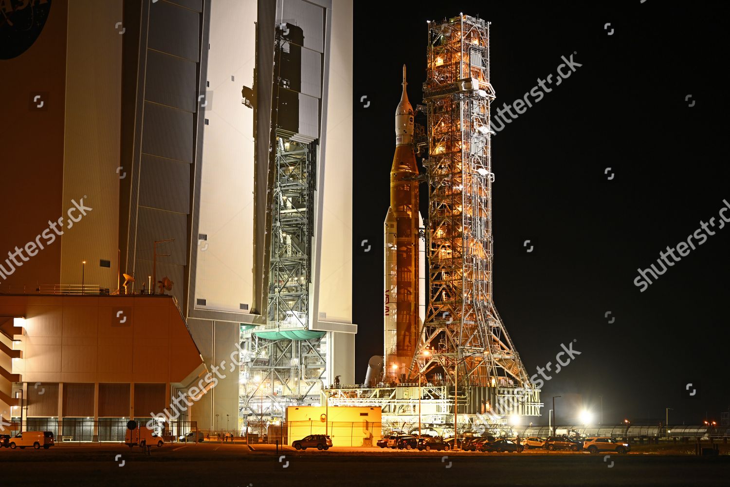 Nasas Sls Rocket Rolls Out Vehicle Editorial Stock Photo - Stock Image ...
