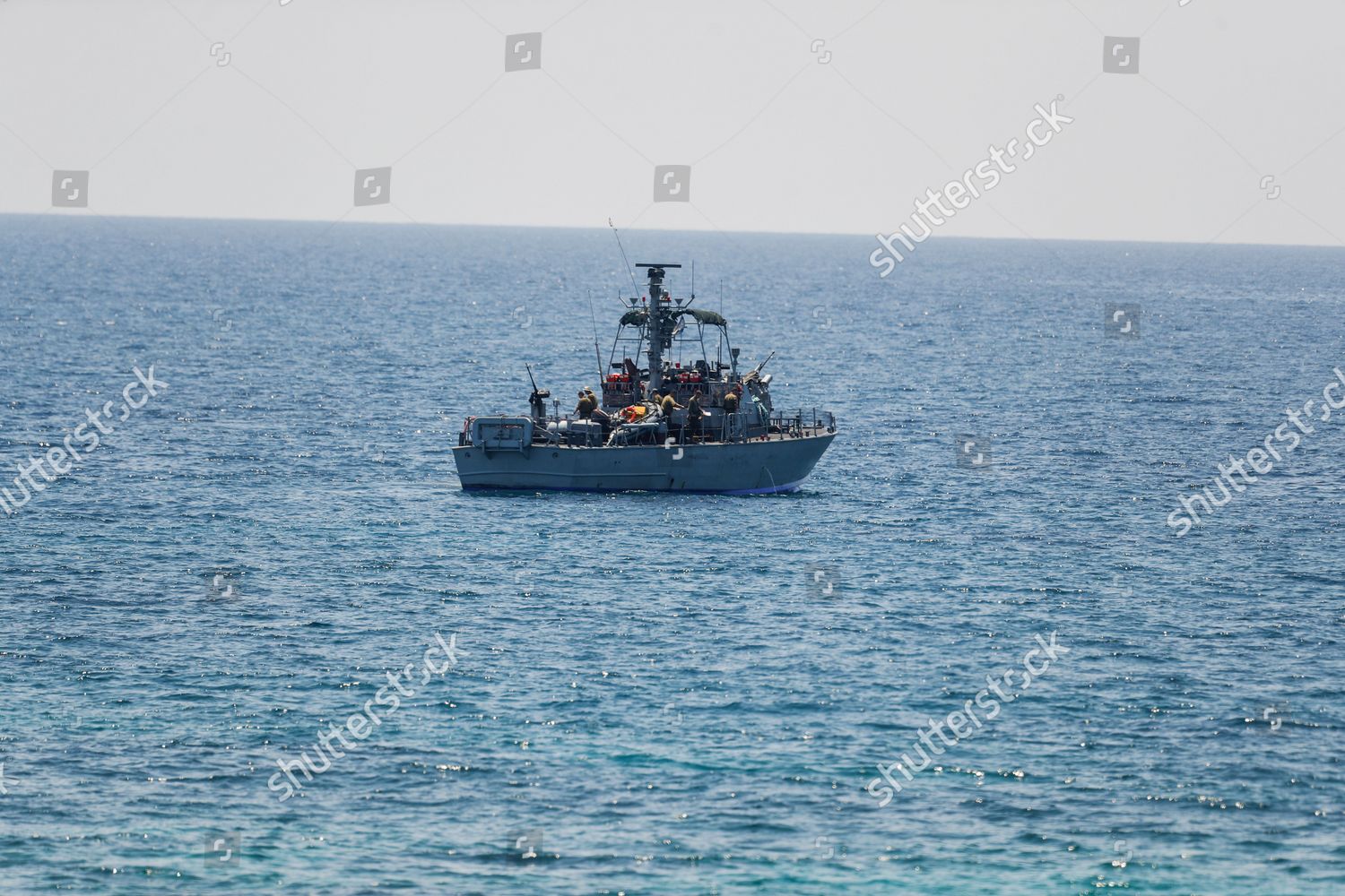 Israeli Navy Vessel Guards Mediterranean Sea Editorial Stock Photo ...