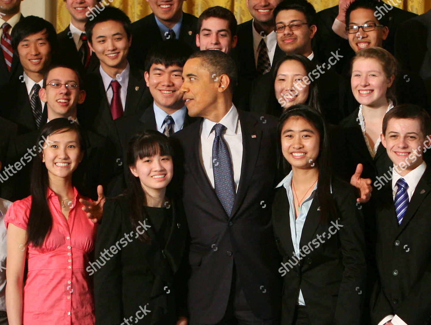 United States President Barack Obama Students Editorial Stock Photo ...