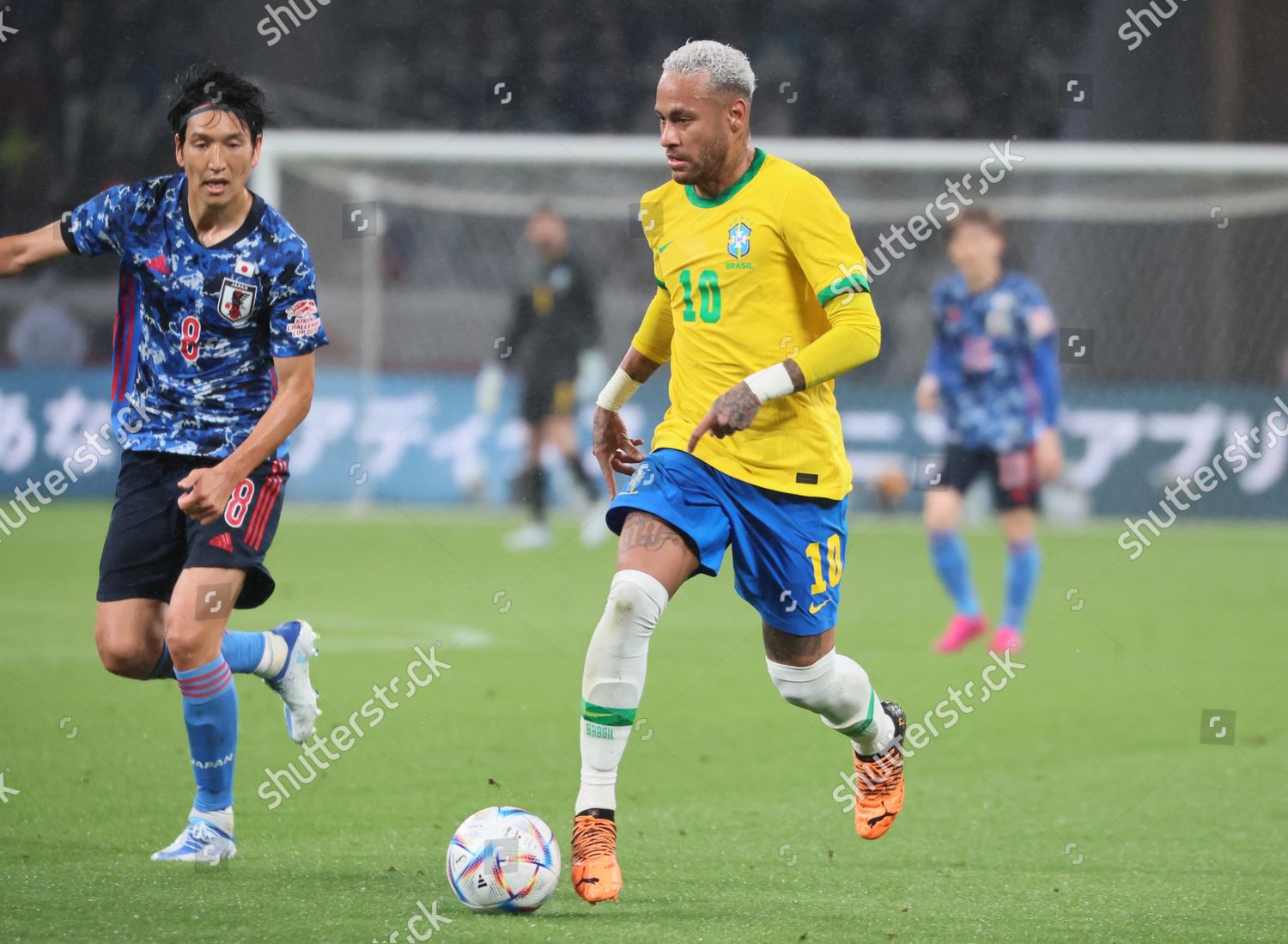 Brazils Forward Neymar Jr R Fights Editorial Stock Photo - Stock Image ...