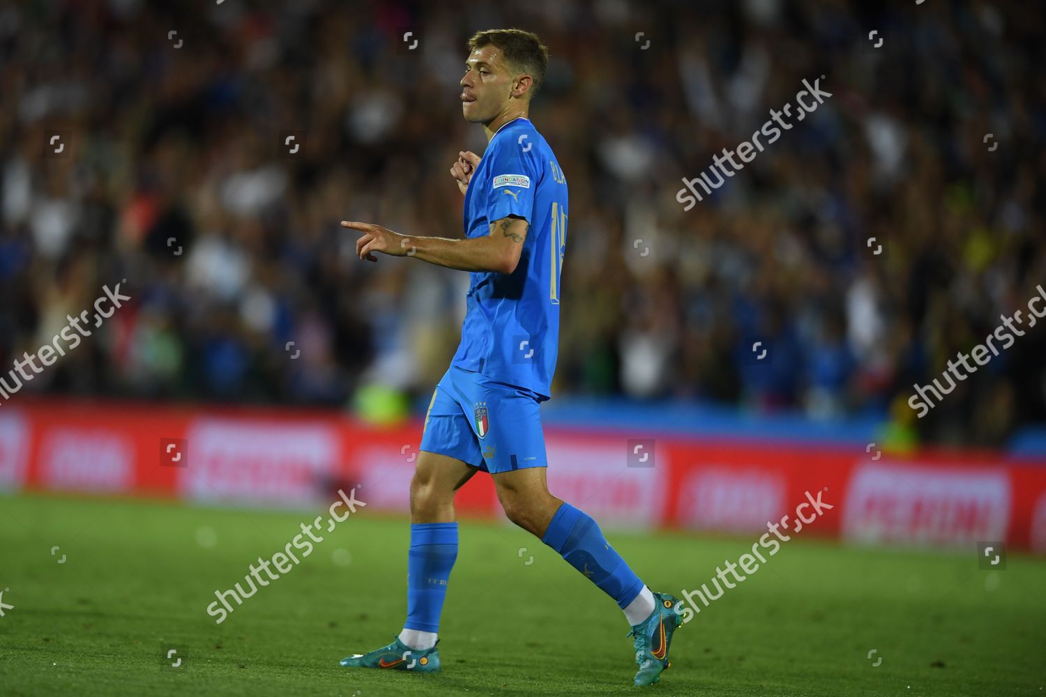 Nicolo Barella Italy Celebrates After Scoring Editorial Stock Photo ...