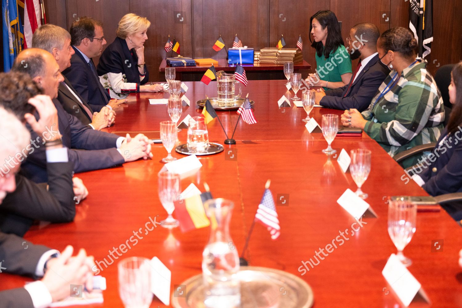 Princess Astrid Belgium Boston Mayor Michelle Editorial Stock Photo ...