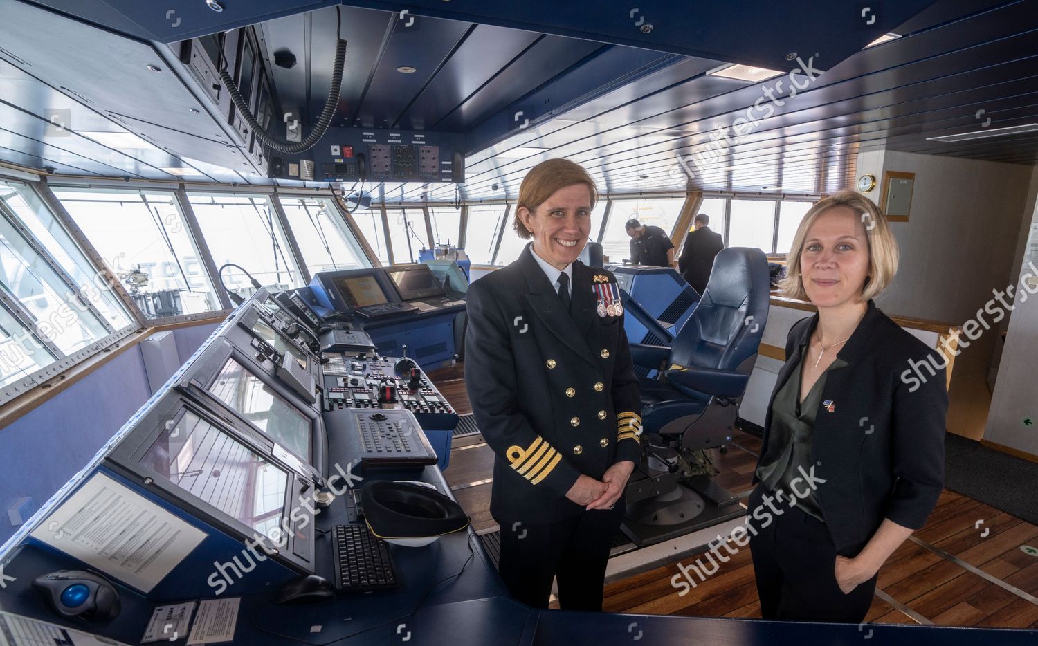 Hms Protector Commanding Officer Captain Milly Editorial Stock Photo ...