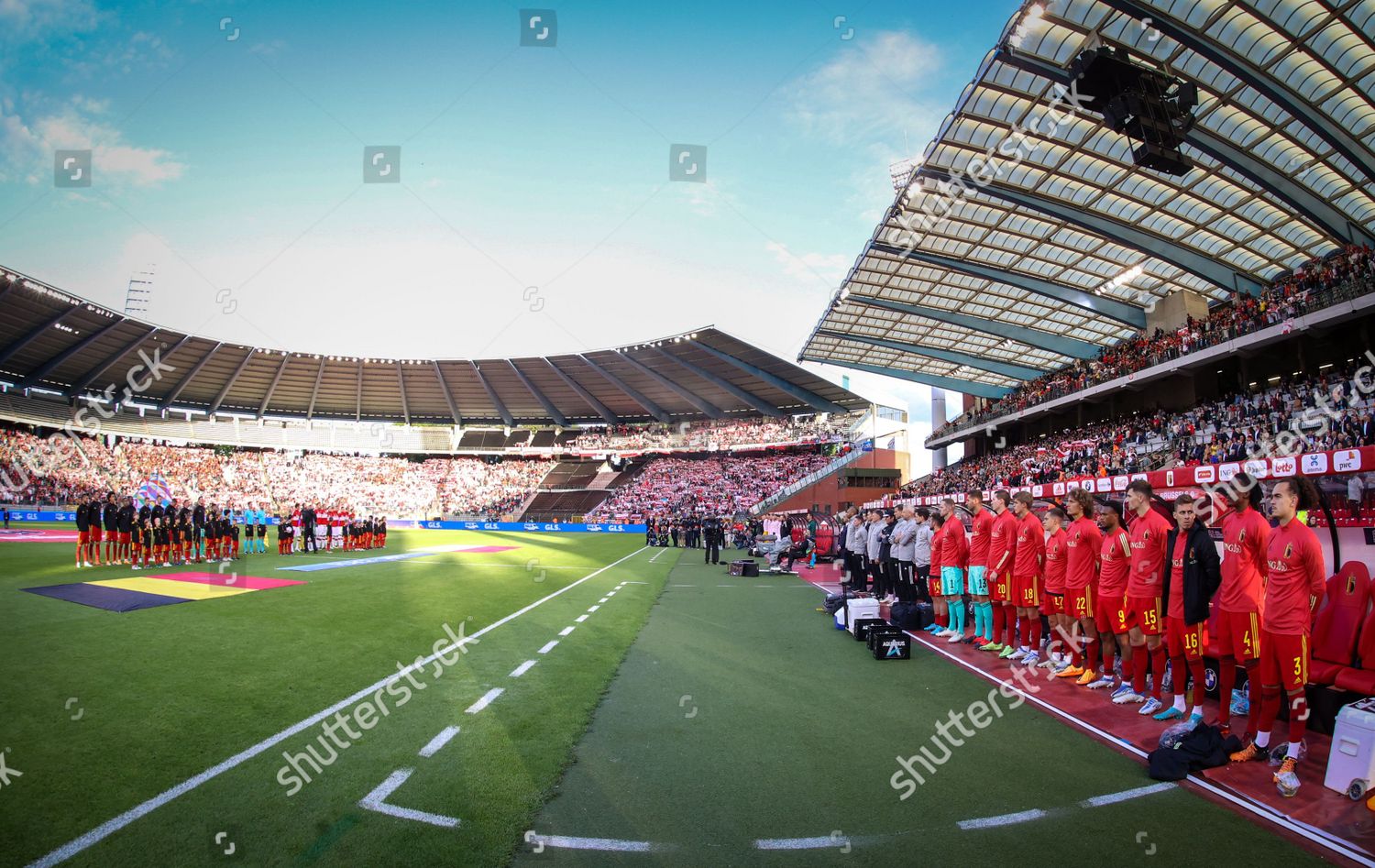 Belgiums Players Pictured Before Soccer Game Editorial Stock Photo ...