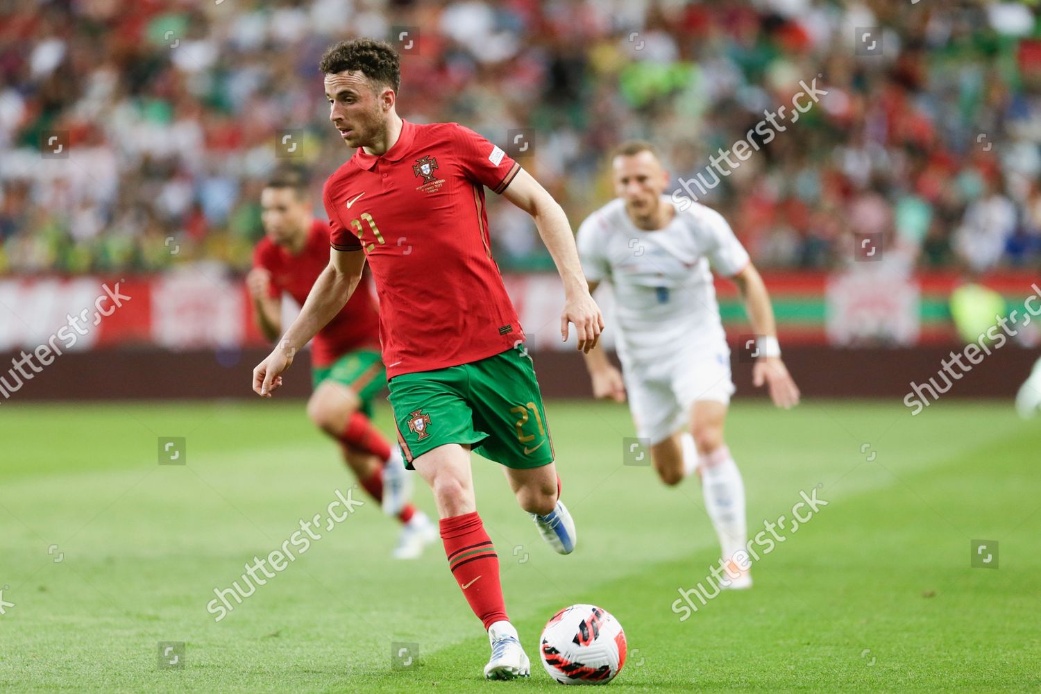 Diogo Jota Portugal Action During Uefa Editorial Stock Photo - Stock ...