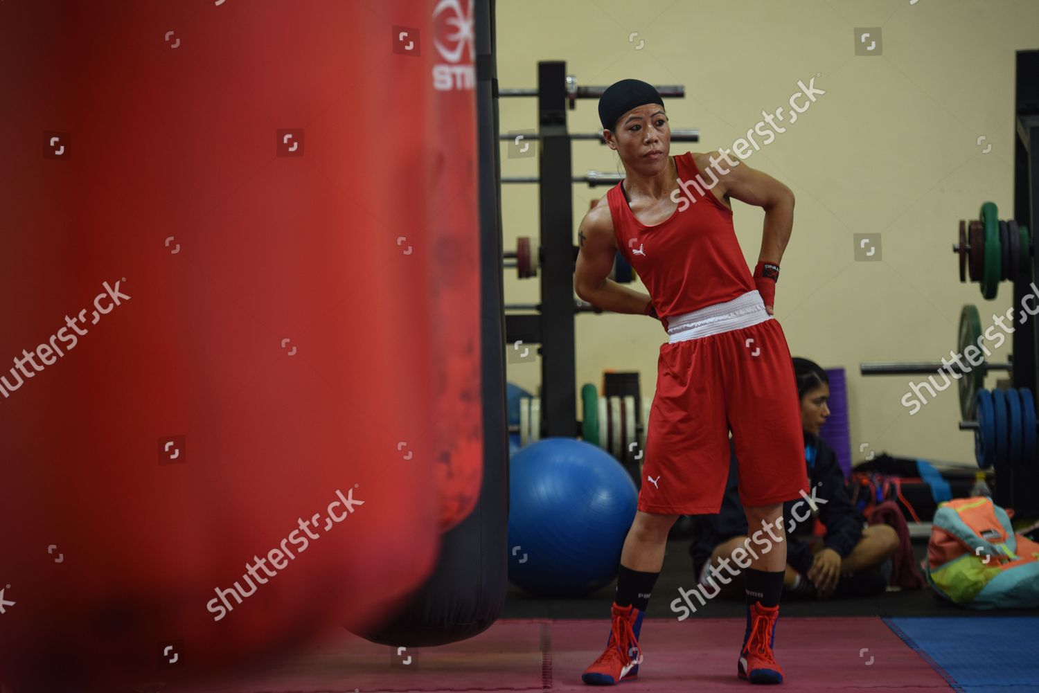 Boxer Mc Mary Kom Red Trains Editorial Stock Photo - Stock Image ...