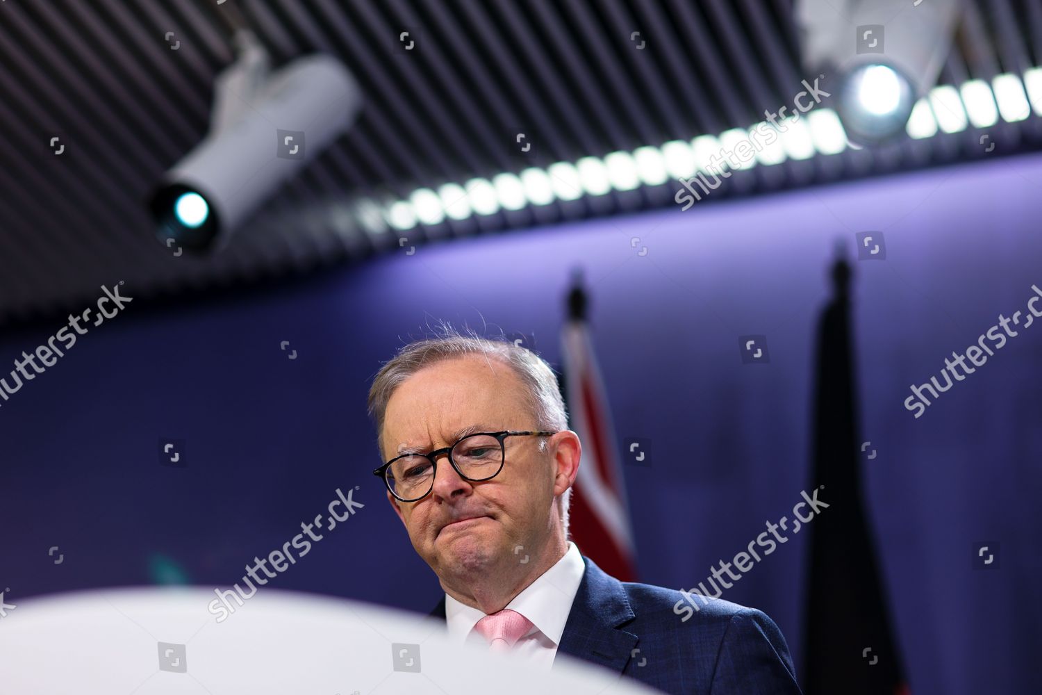 Australian Prime Minister Anthony Albanese Speaks Editorial Stock Photo ...