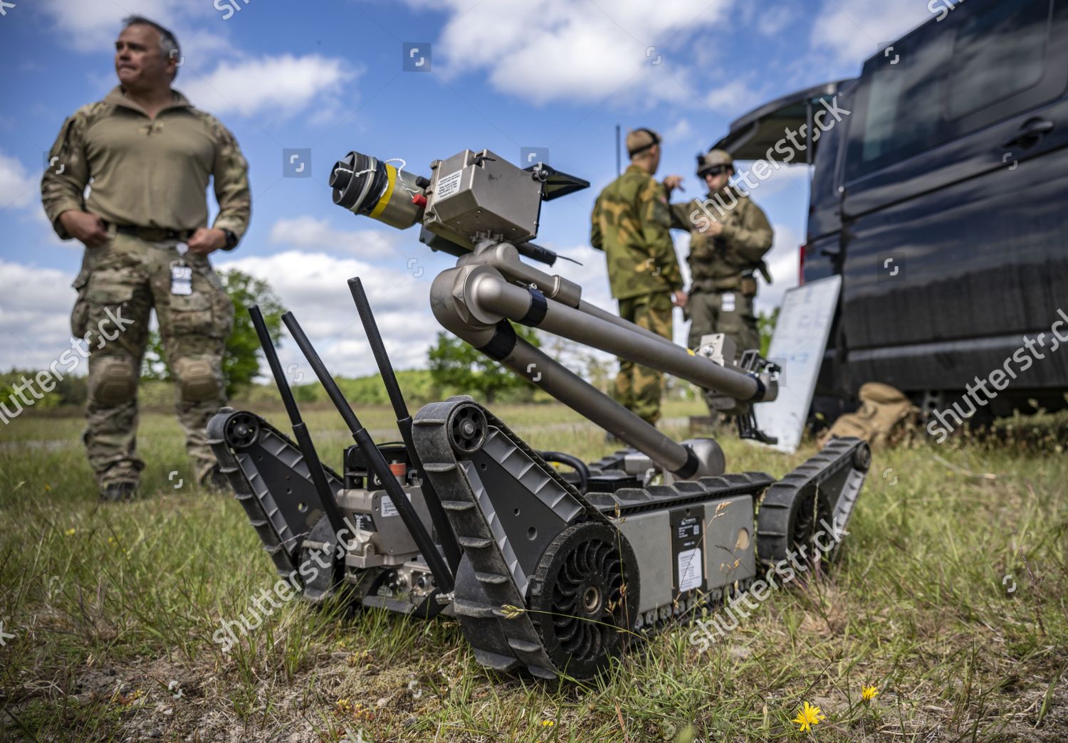 Bomb Robot Belonging Norwegian Minesweeper Command Editorial Stock ...