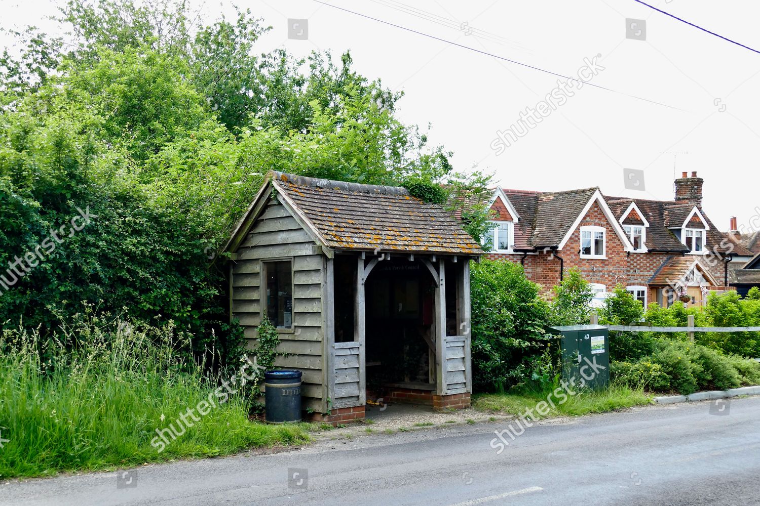 Rural Bus Stop Shelter Parish Many Editorial Stock Photo - Stock Image ...