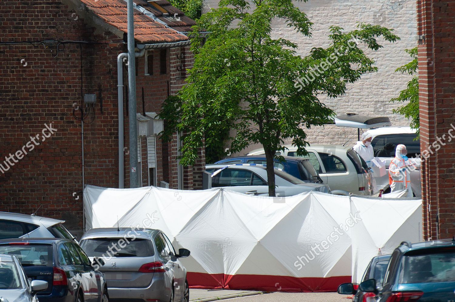 Illustration Shows Police Security Perimeter Around Editorial Stock ...