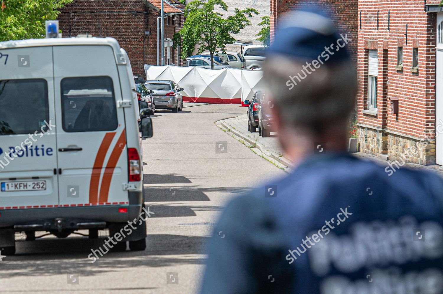 Illustration Shows Police Security Perimeter Around Editorial Stock ...