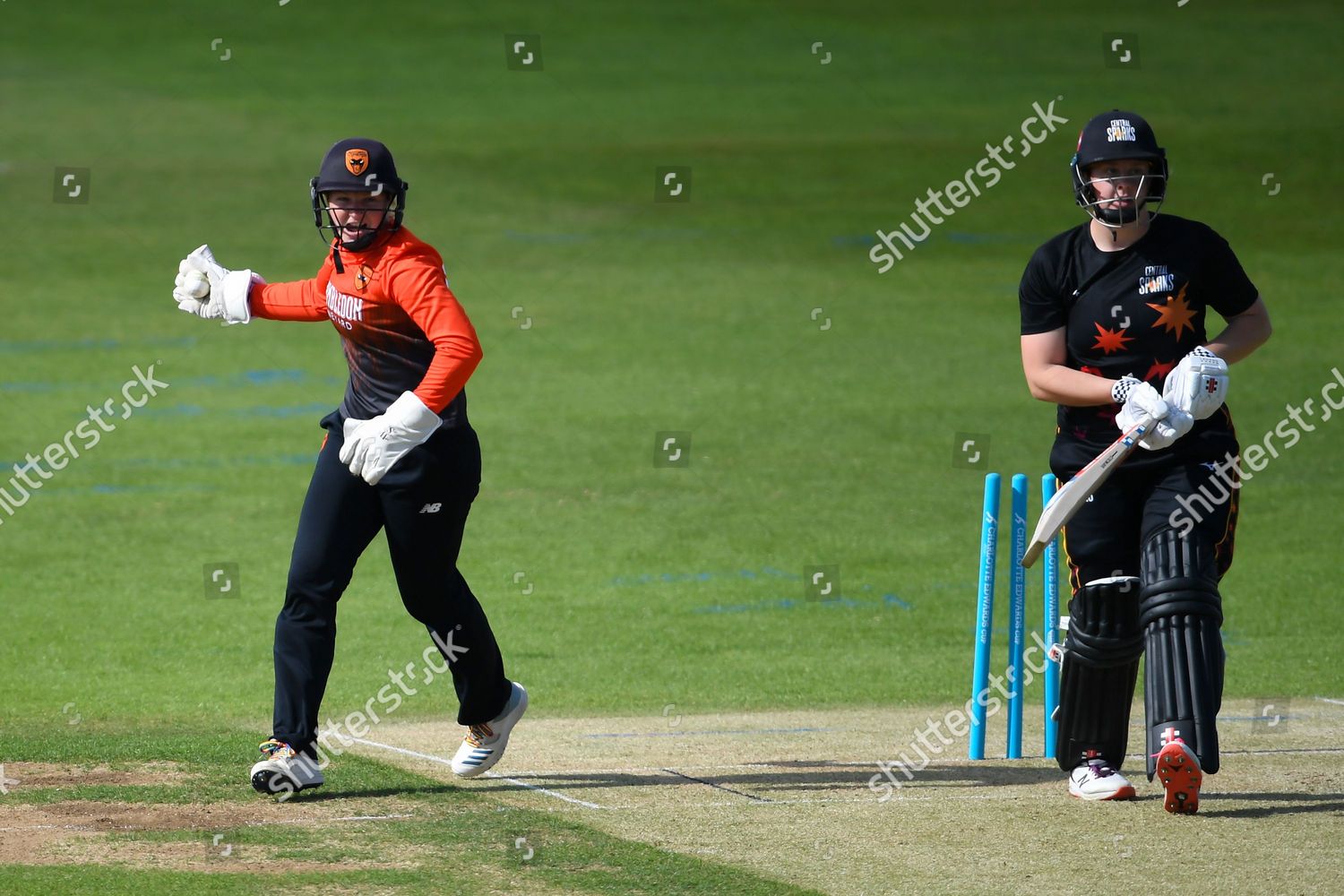 Carla Rudd Southern Vipers Celebrate Stumping Editorial Stock Photo ...