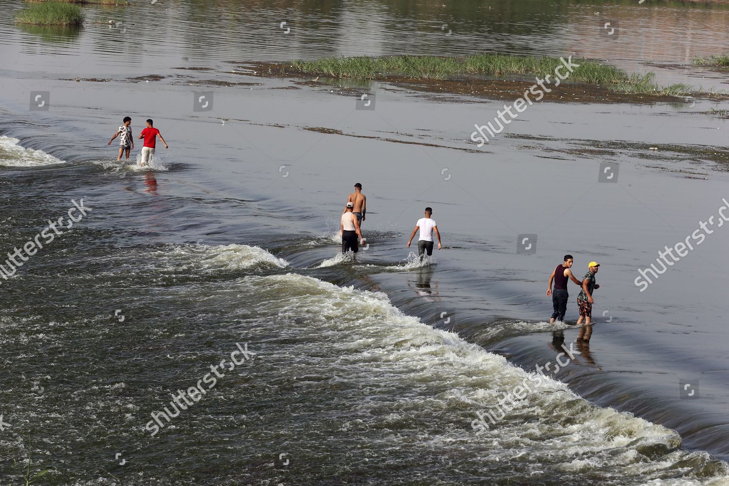 People Swim Water Nile River During Editorial Stock Photo - Stock Image ...