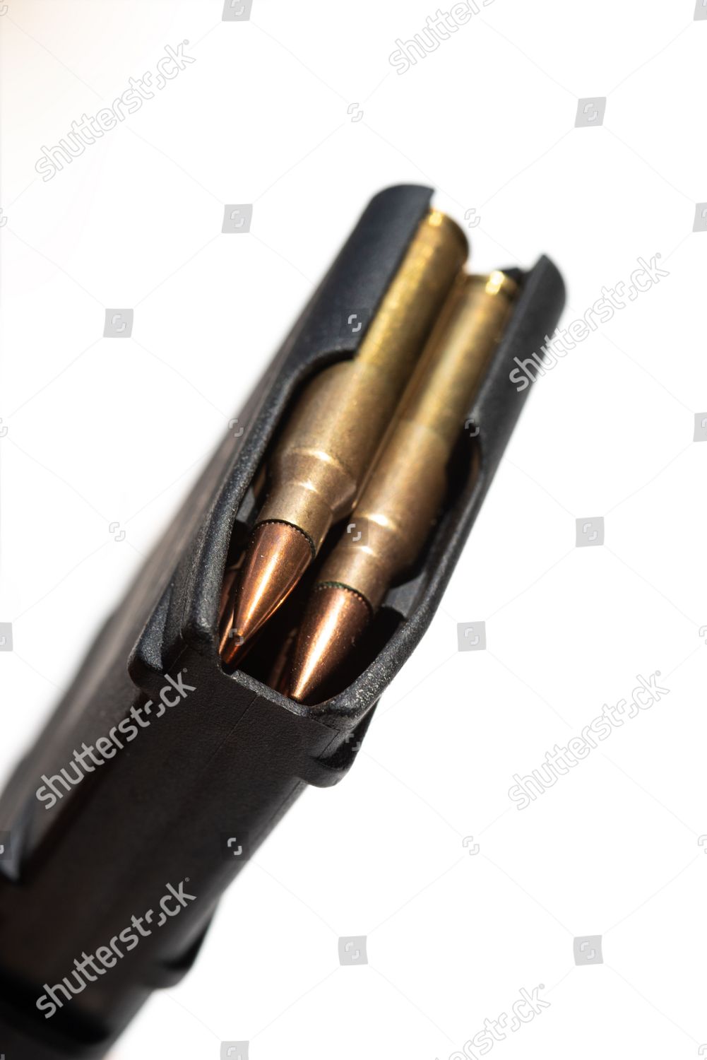 Ar15 Type Rifles 556mm Bullets 30round Editorial Stock Photo - Stock ...