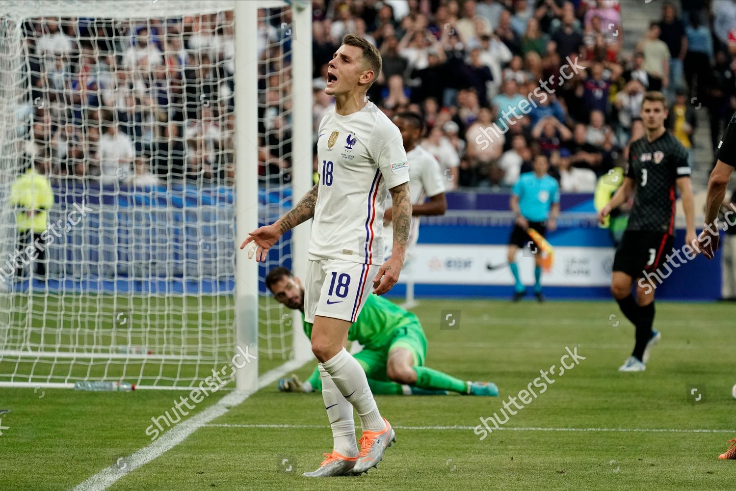 Lucas Digne France Reacts After His Editorial Stock Photo - Stock Image | Shutterstock