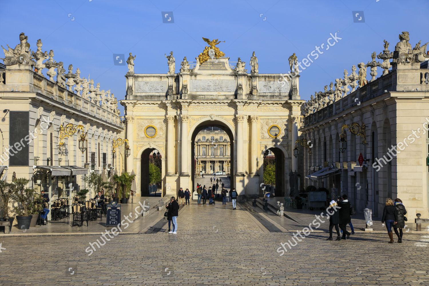Arc Here Triumphal Arch Place Stanislas Editorial Stock Photo - Stock ...