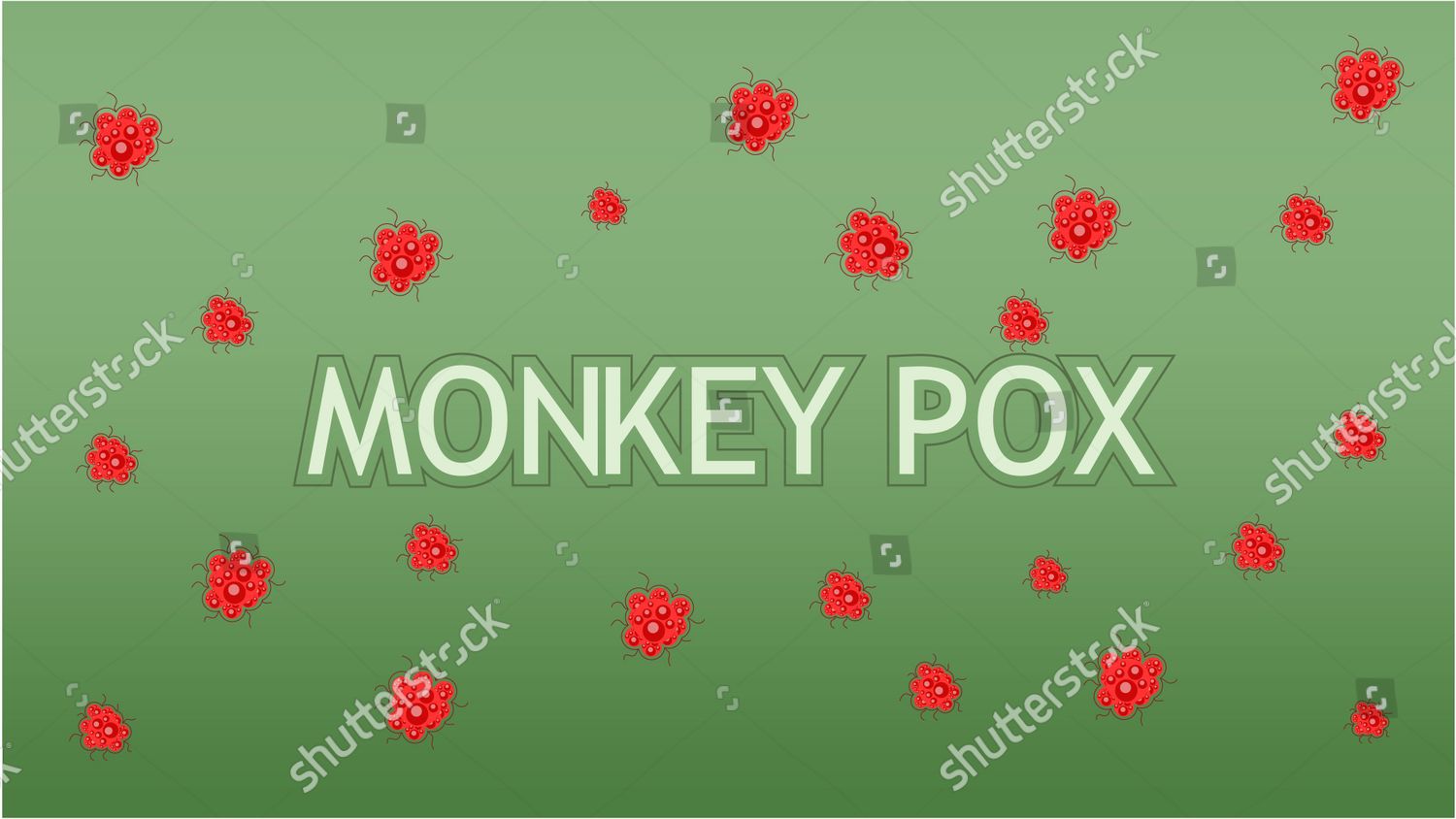 Monkeypox Concept Illustration Monkeypox Skin Urticaria Editorial Stock ...