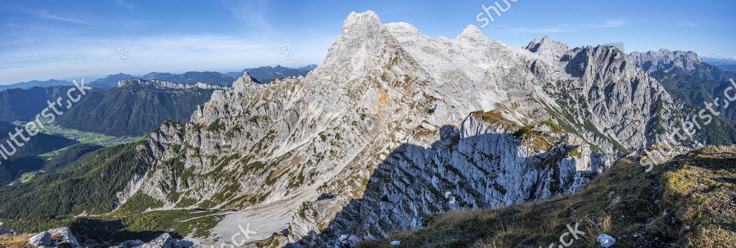 View Mountain Landscape Mountain Ridge Summit Editorial Stock Photo ...
