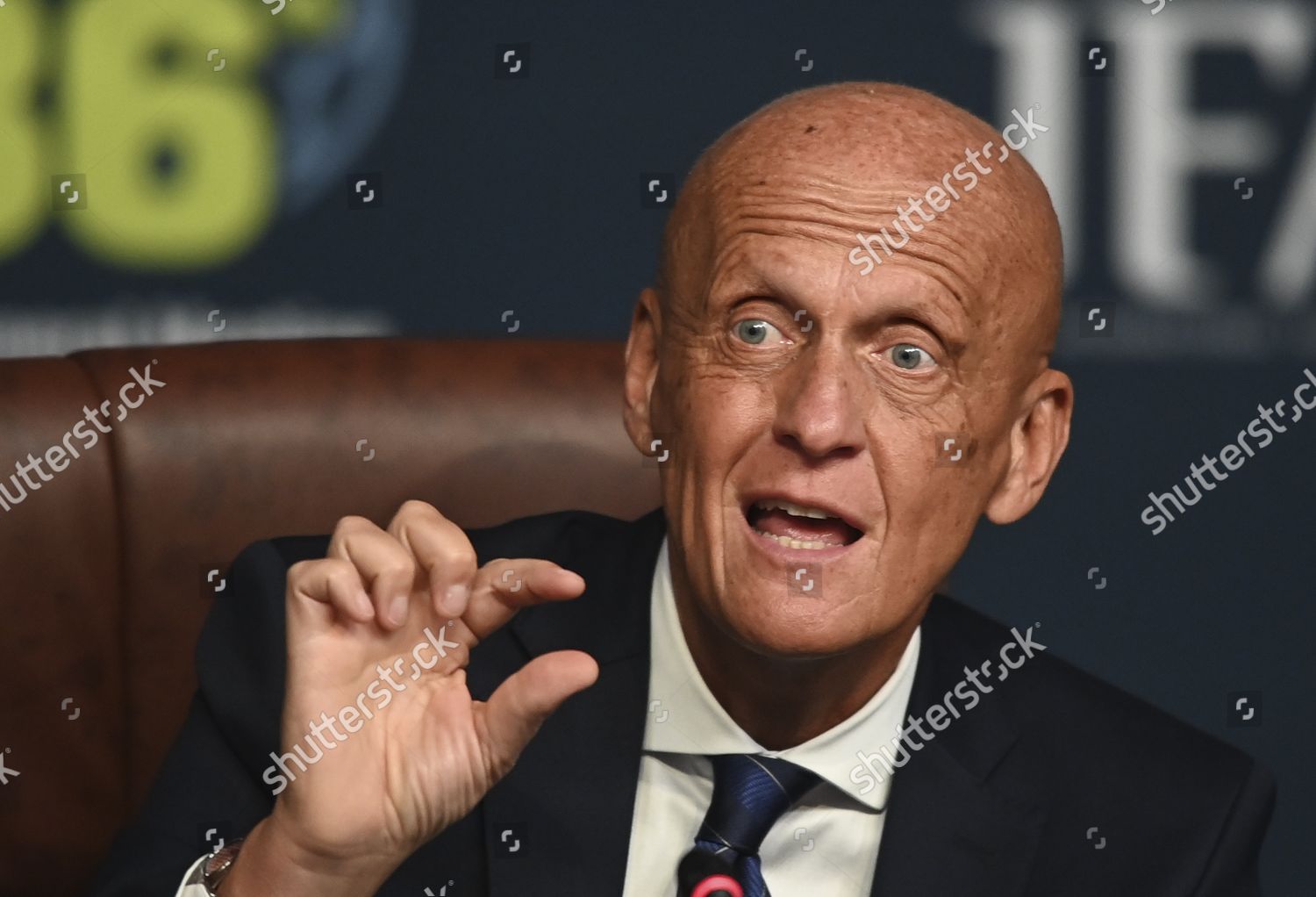 Fifa Referees Committee Chairman Pierluigi Collina Editorial Stock ...