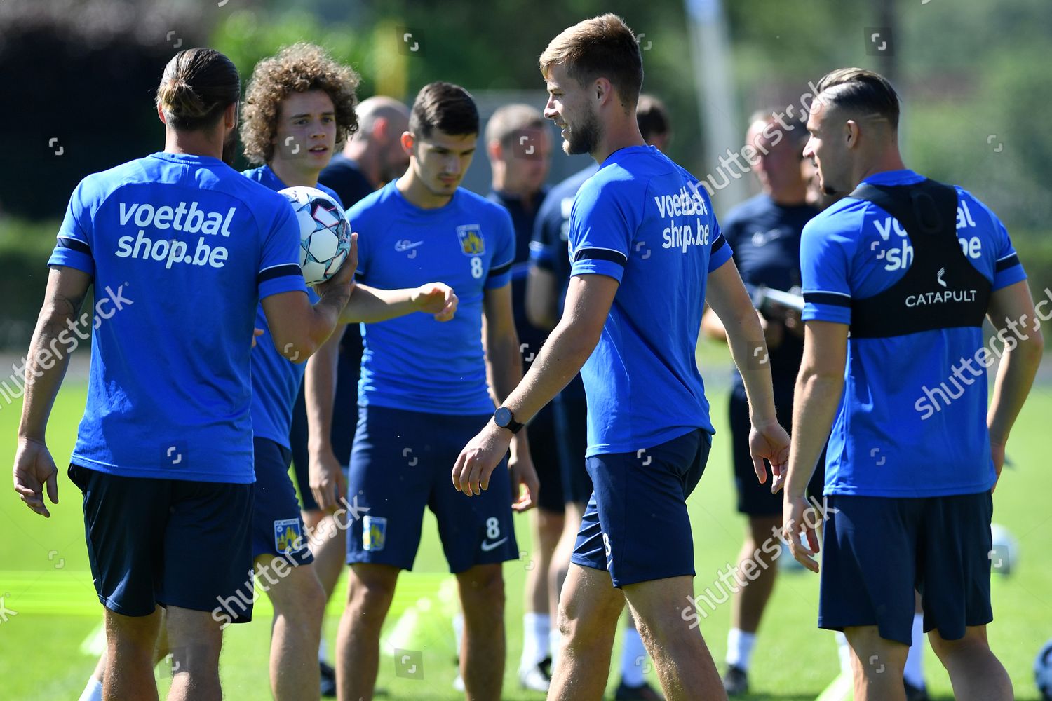 Westerlo Players Pictured During Training Session Editorial Stock Photo ...