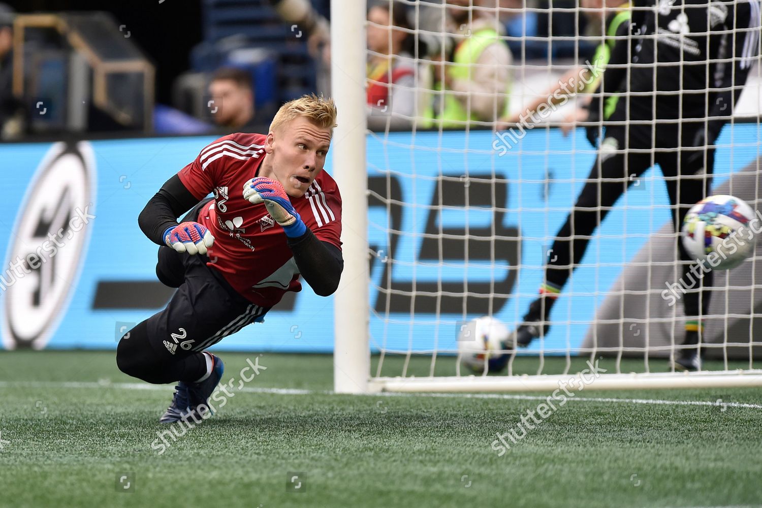 Seattle Sounders Goalkeeper Andrew Thomas Watches Editorial Stock Photo ...