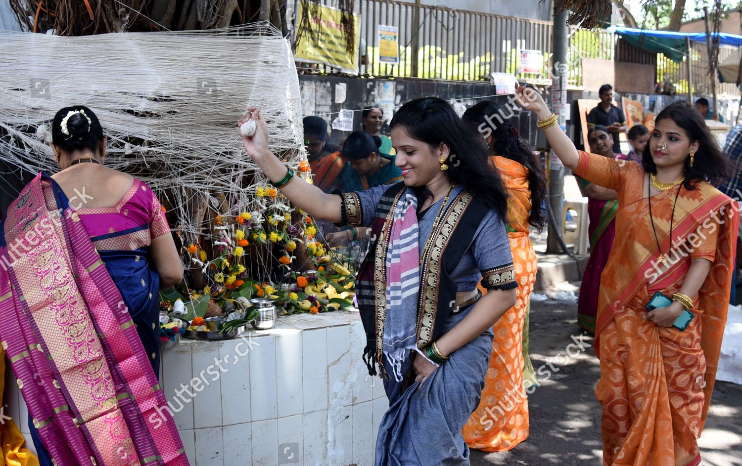 Dressed Traditional Attire Married Women Observe Editorial Stock Photo ...