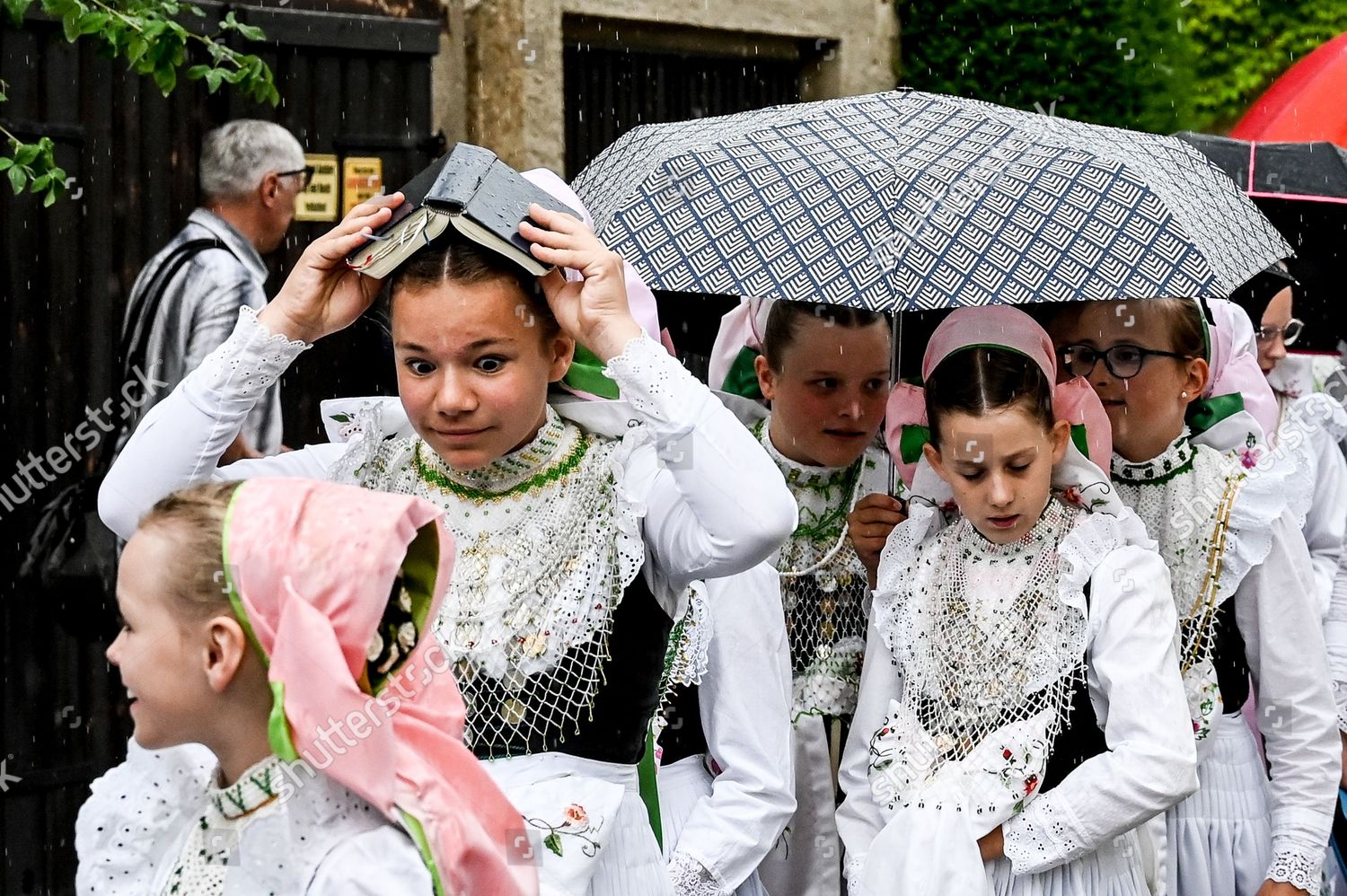 Sorbian Girl Wearing Traditional Costume Uses Editorial Stock Photo ...