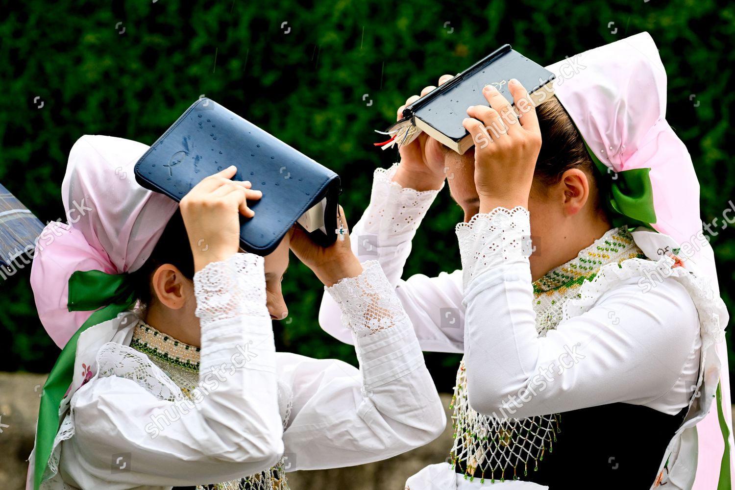 Sorbian Girls Wearing Traditional Costumes Use Editorial Stock Photo ...