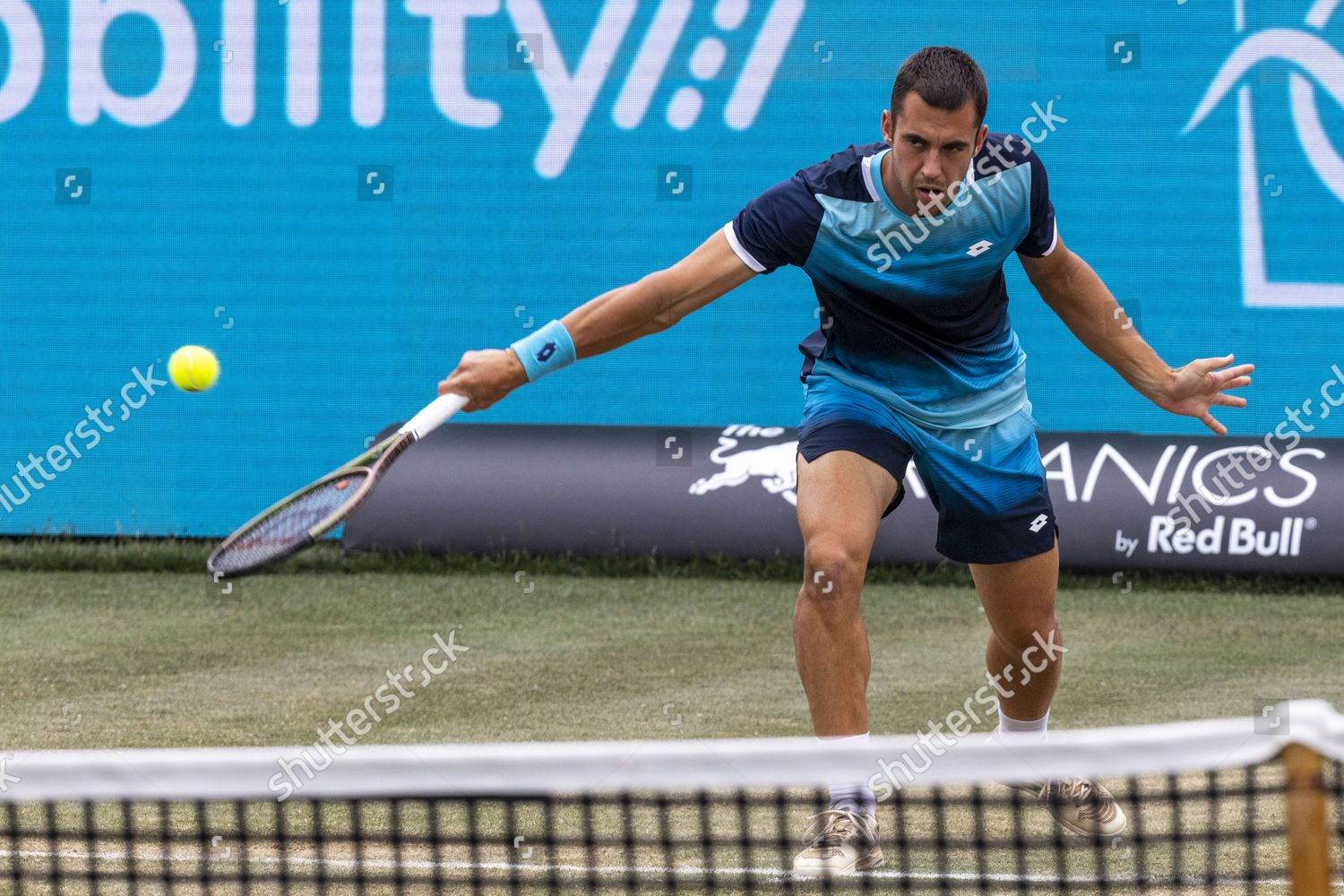 Serbian Tennis Player Laslo Dere Action Editorial Stock Photo - Stock ...