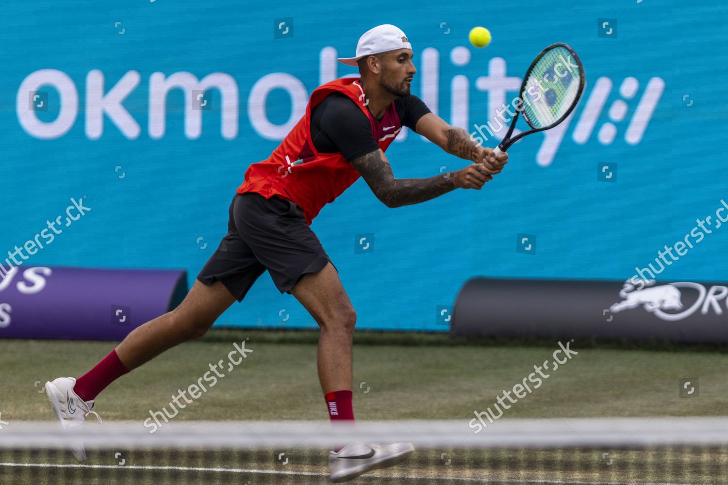 Australian Tennis Player Nick Kyrgios Action Editorial Stock Photo ...