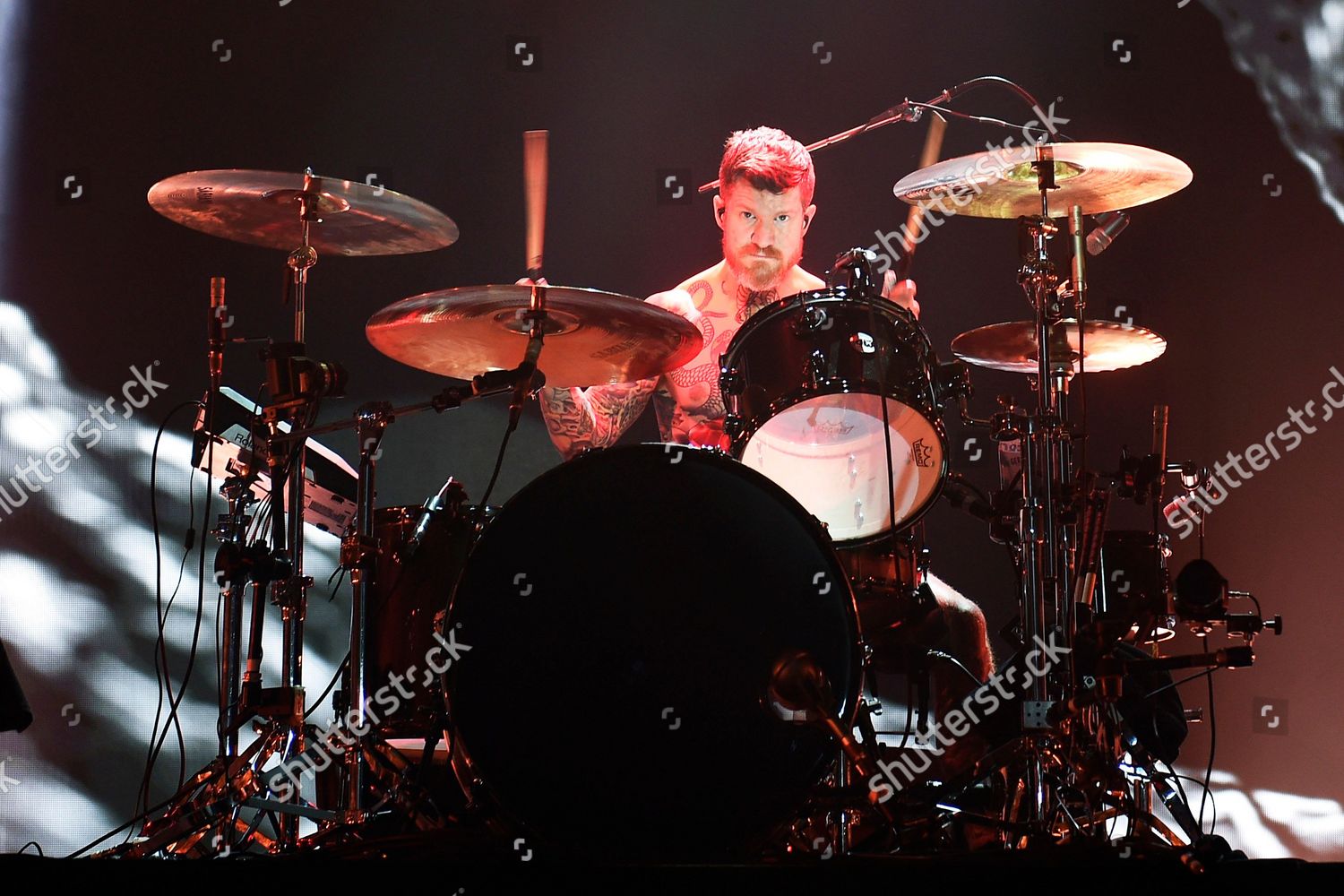 Drummer Andy Hurley Fall Out Boy Editorial Stock Photo - Stock Image ...