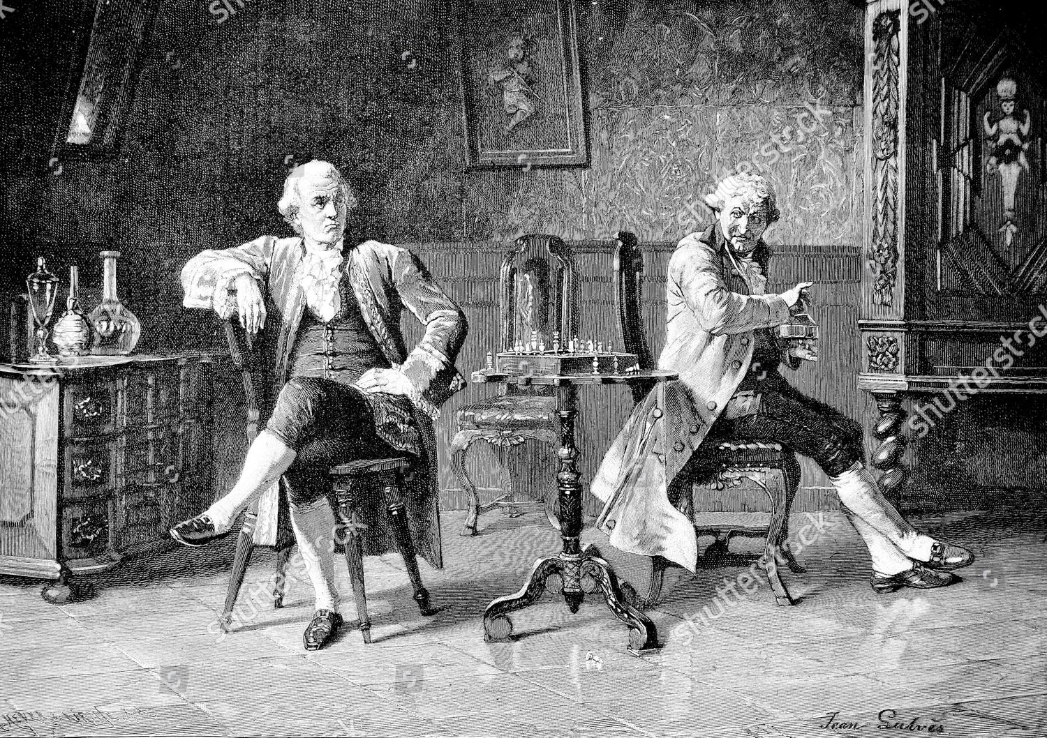 Two Noble Gentlemen Have Their Game Editorial Stock Photo - Stock Image ...