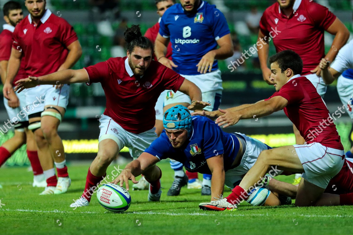 Italy Vs Georgia Italys Alessandro Ortombina Editorial Stock Photo ...