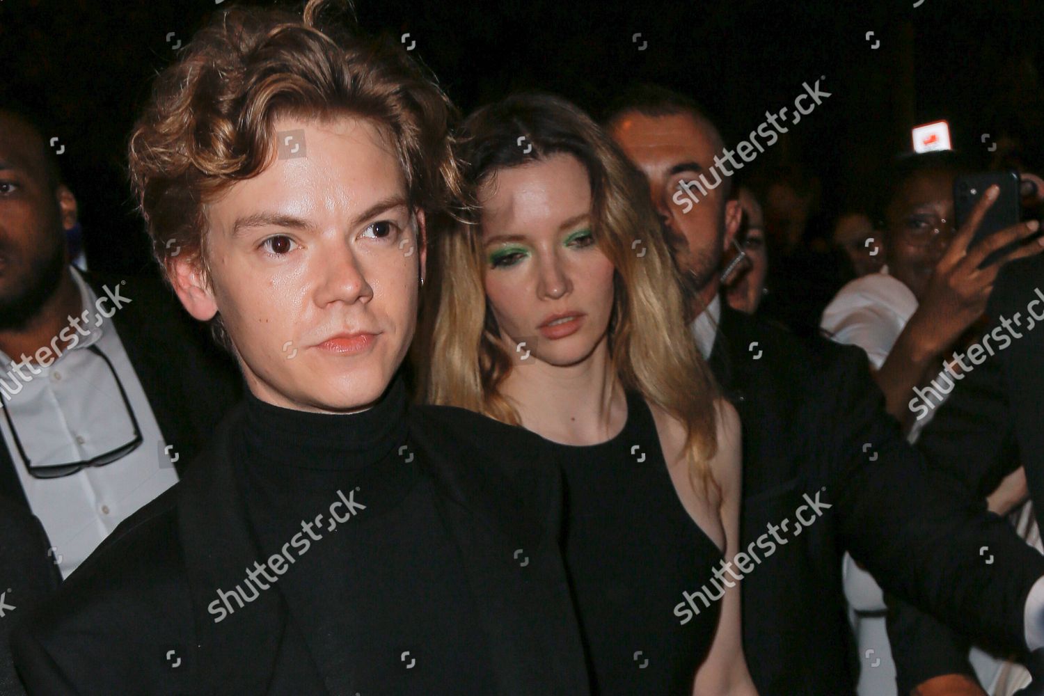 Thomas Brodiesangster His Girlfriend Talulah Riley Editorial Stock ...