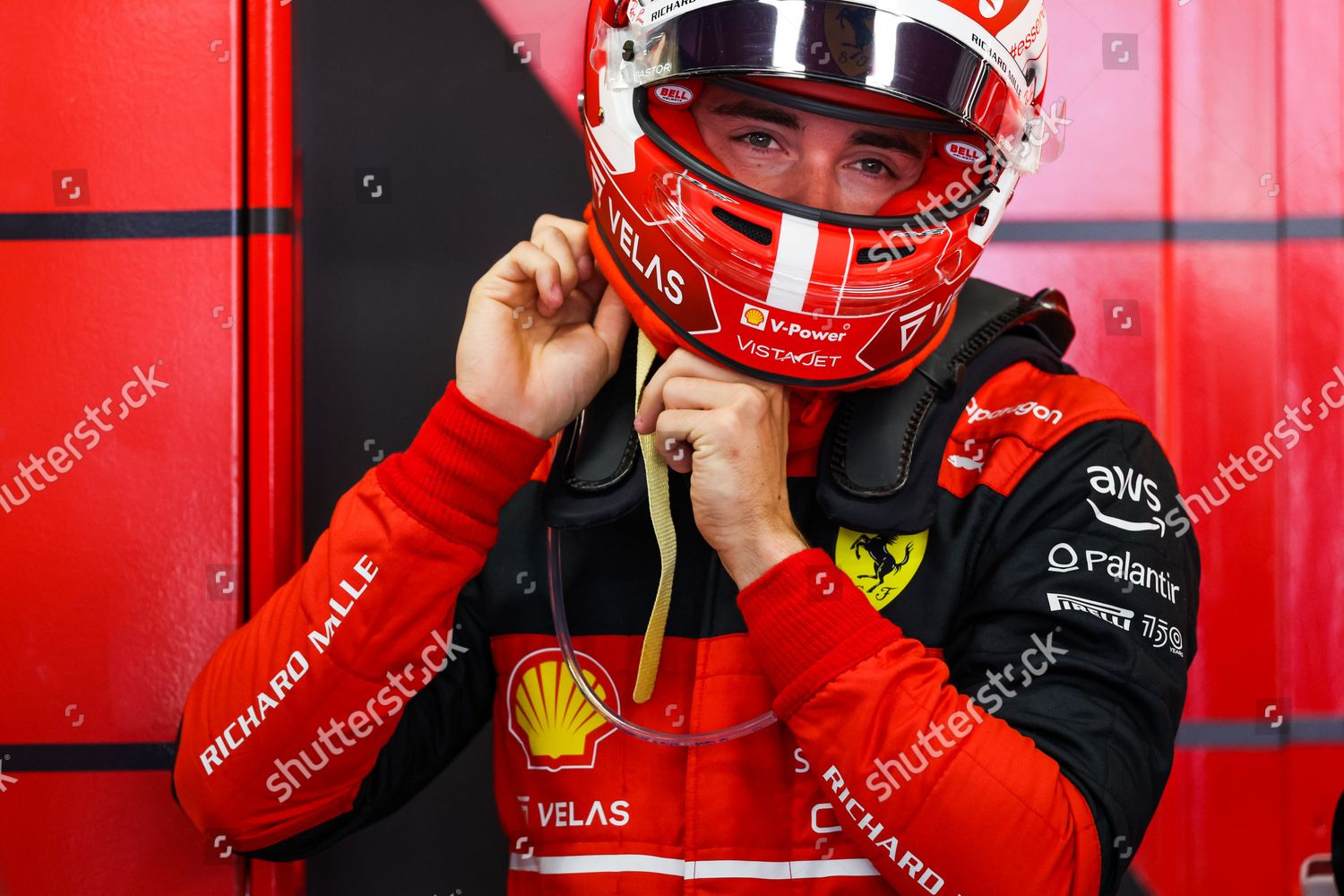 Leclerc Charles Mco Scuderia Ferrari F175 Editorial Stock Photo - Stock ...