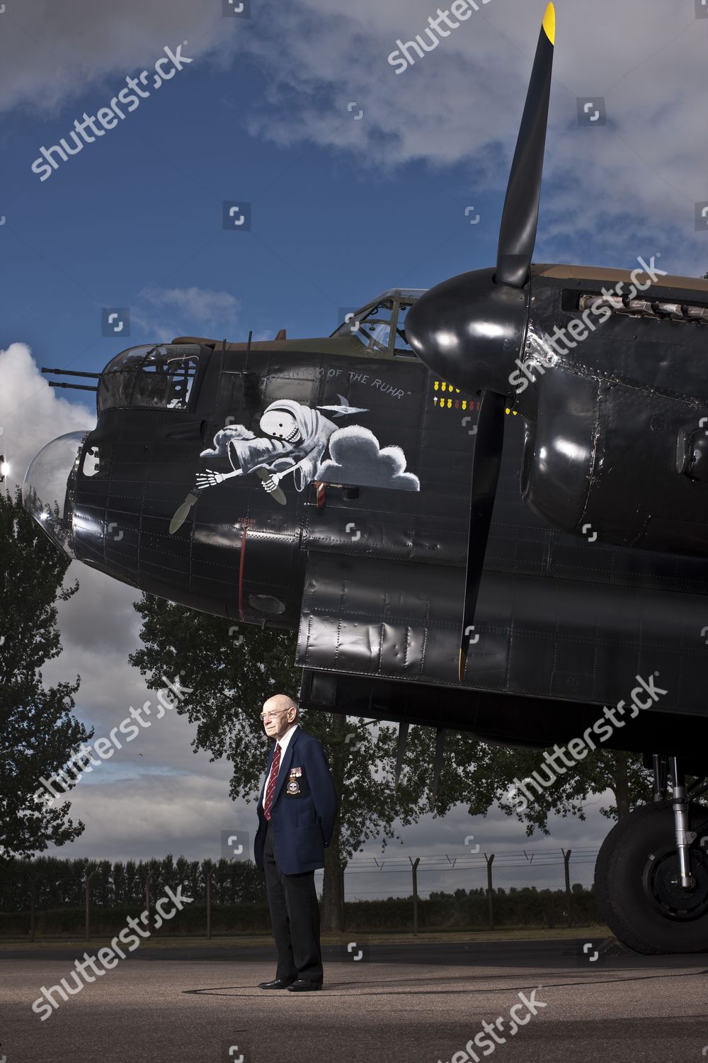Colin Cole Wireless Operator On Lancaster Editorial Stock Photo - Stock ...