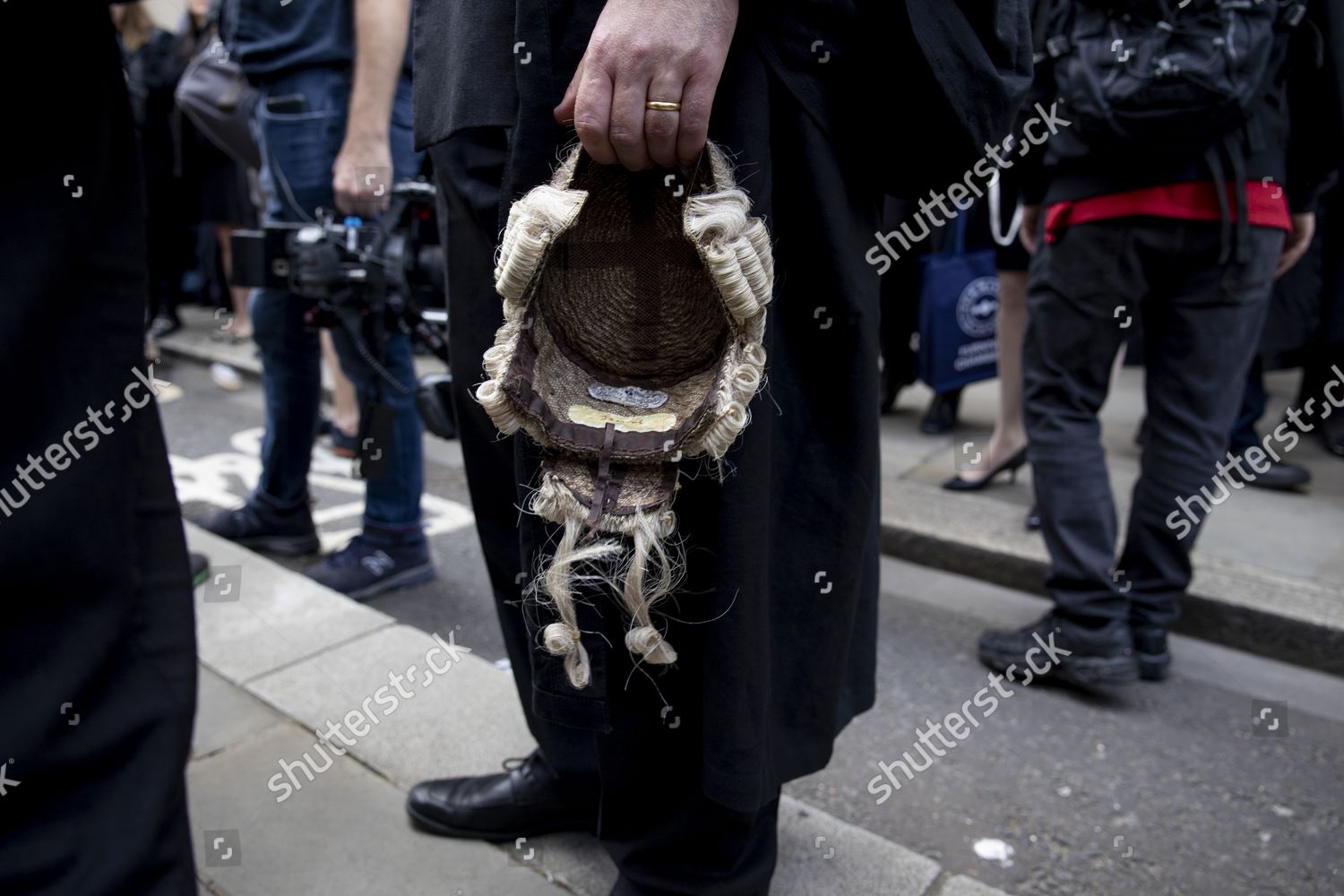 Criminal Barrister Seen Holding His Wigs Editorial Stock Photo - Stock ...