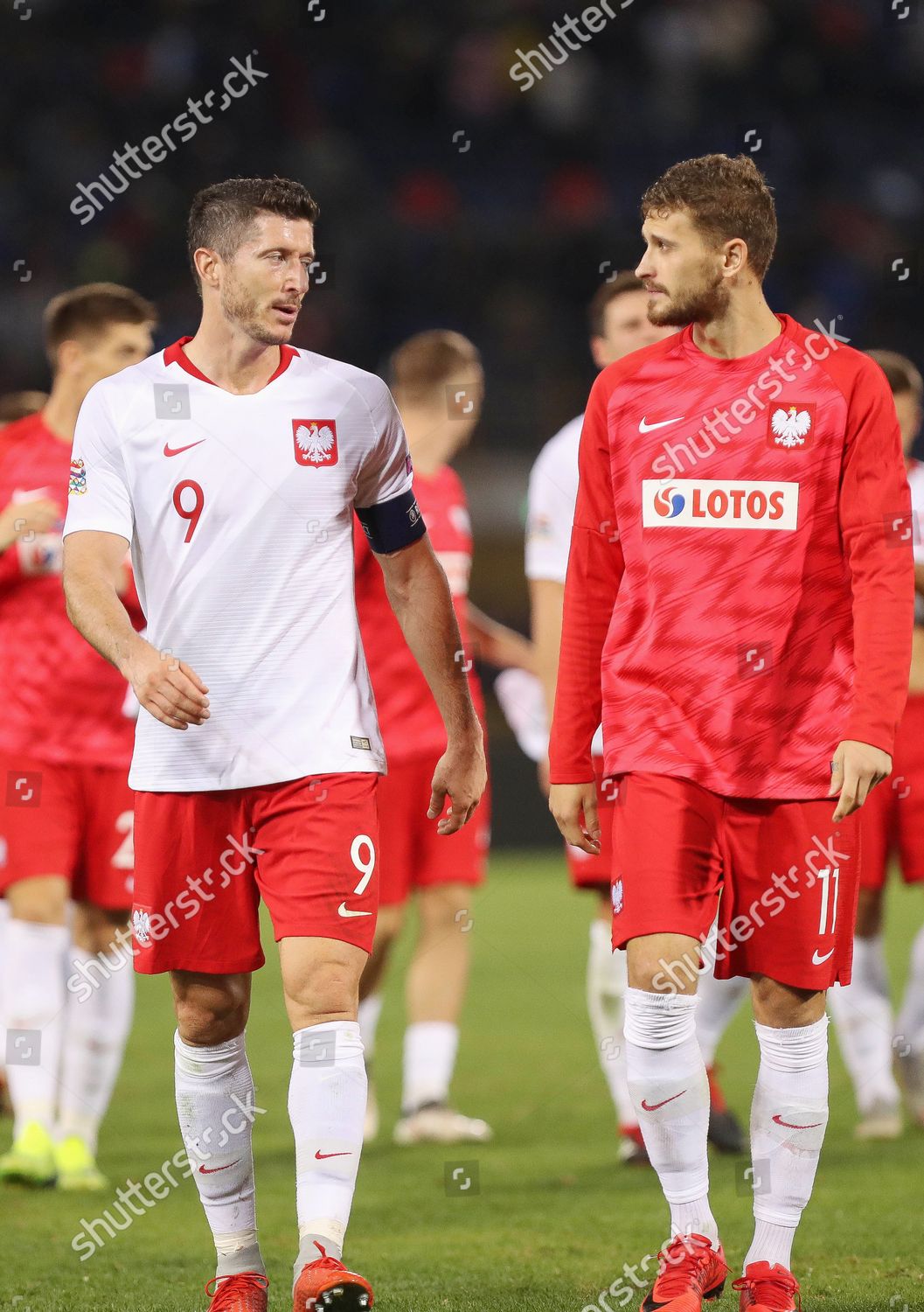 Robert Lewandowski Mateusz Klich Poland During Editorial Stock Photo ...