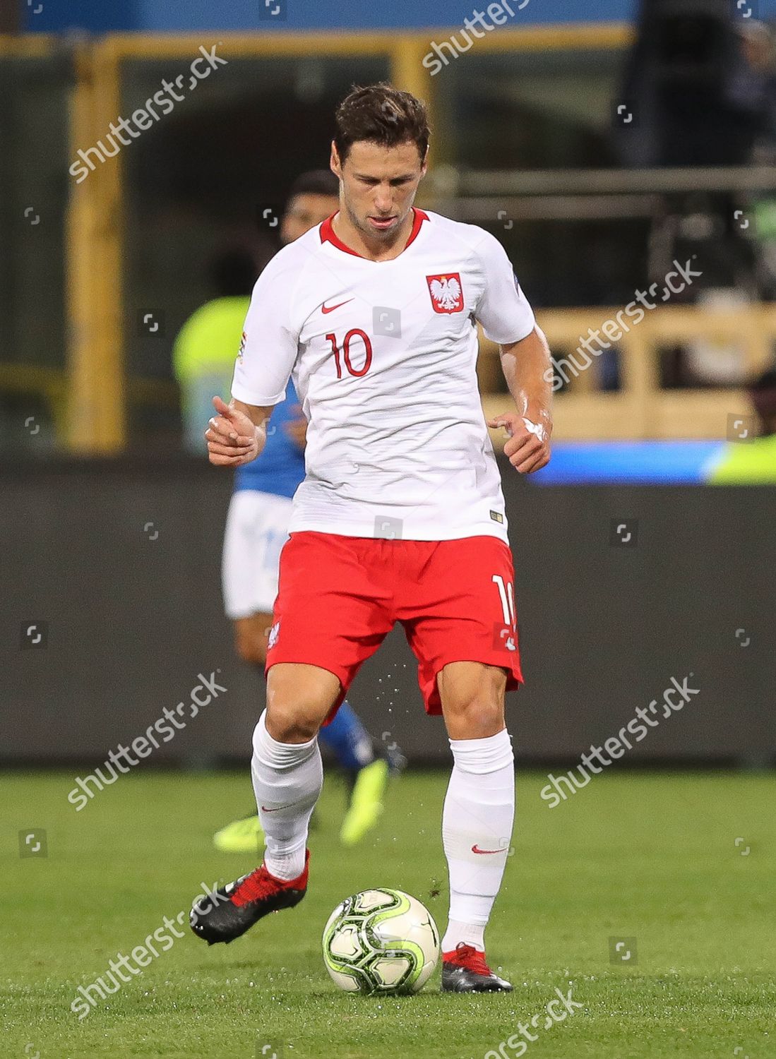 Grzegorz Krychowiak Poland During Uefa Nations Editorial Stock Photo ...