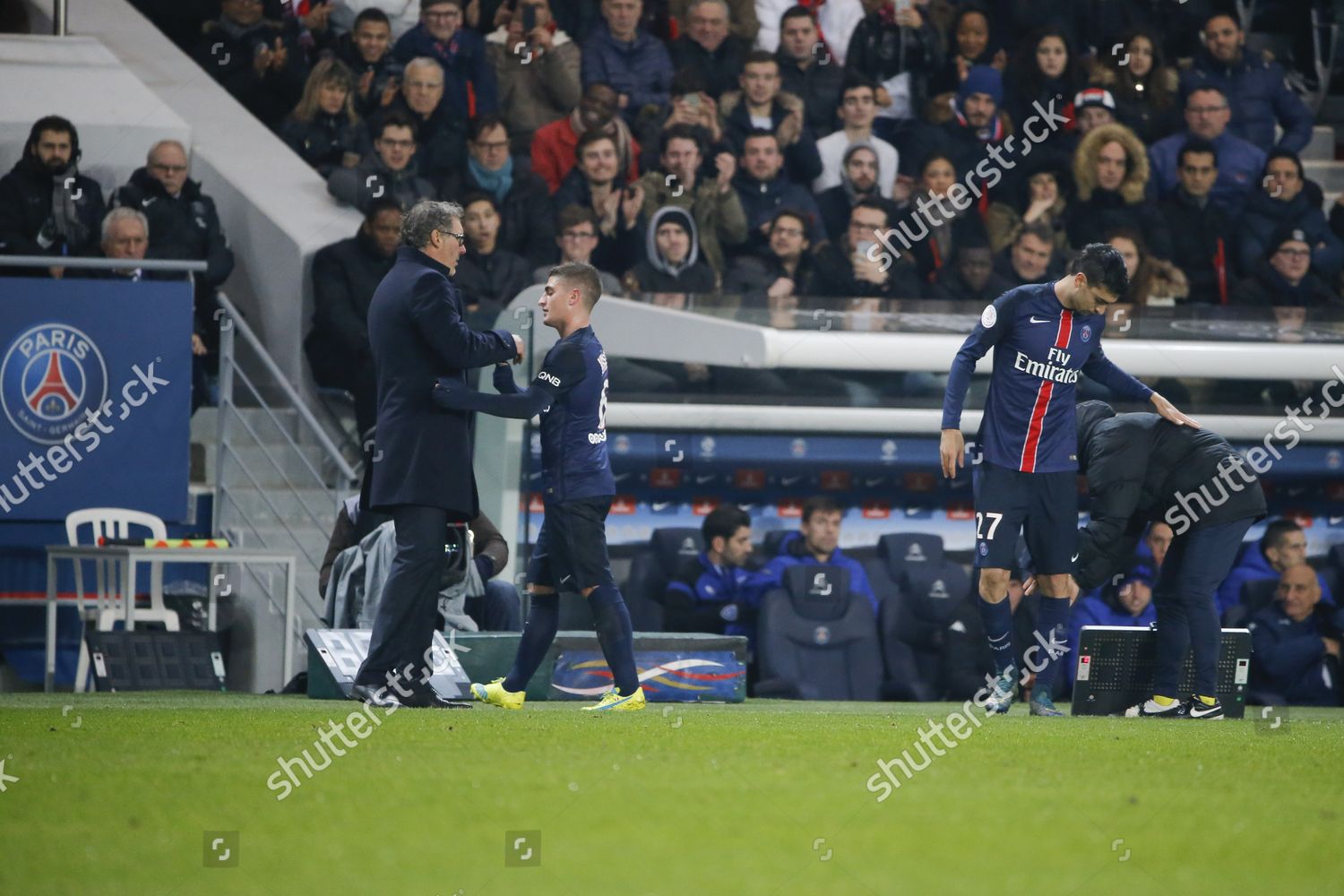 Marco Verratti Psg Javier Matias Pastore Editorial Stock Photo - Stock ...