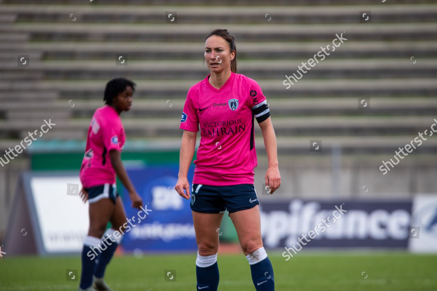 Gaetane Thiney Paris Fc Reacts During Editorial Stock Photo - Stock ...