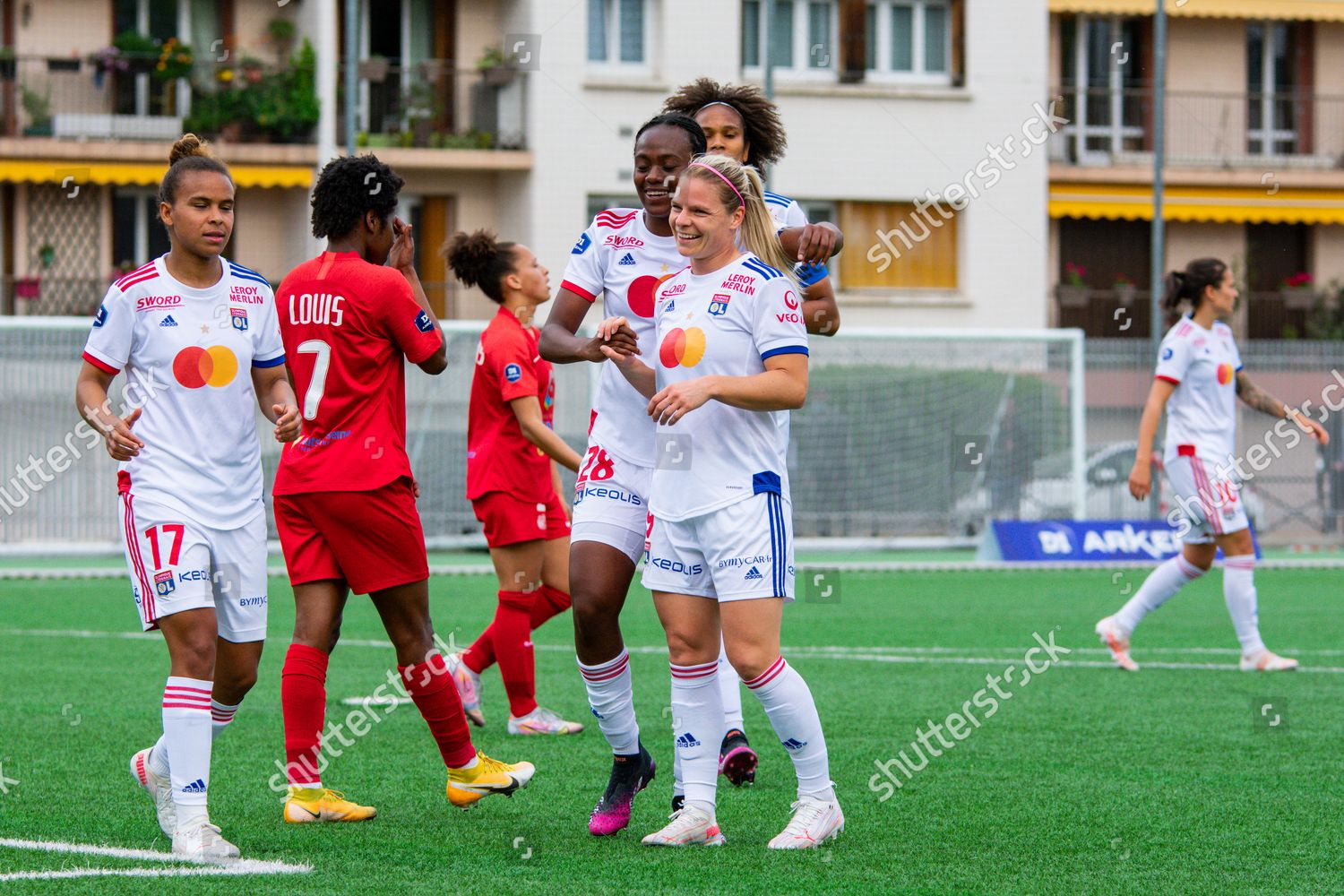 Eugenie Le Sommer Olympique Lyonnais Celebrates Editorial Stock Photo ...