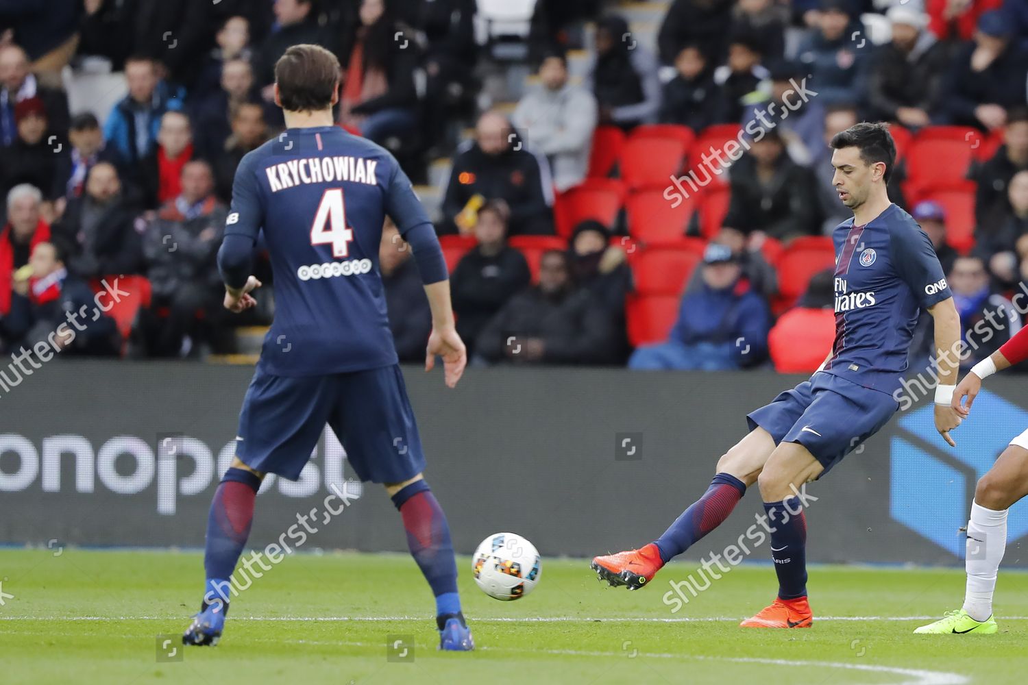Javier Matias Pastore Psg Grzegorz Krychowiak Editorial Stock Photo ...