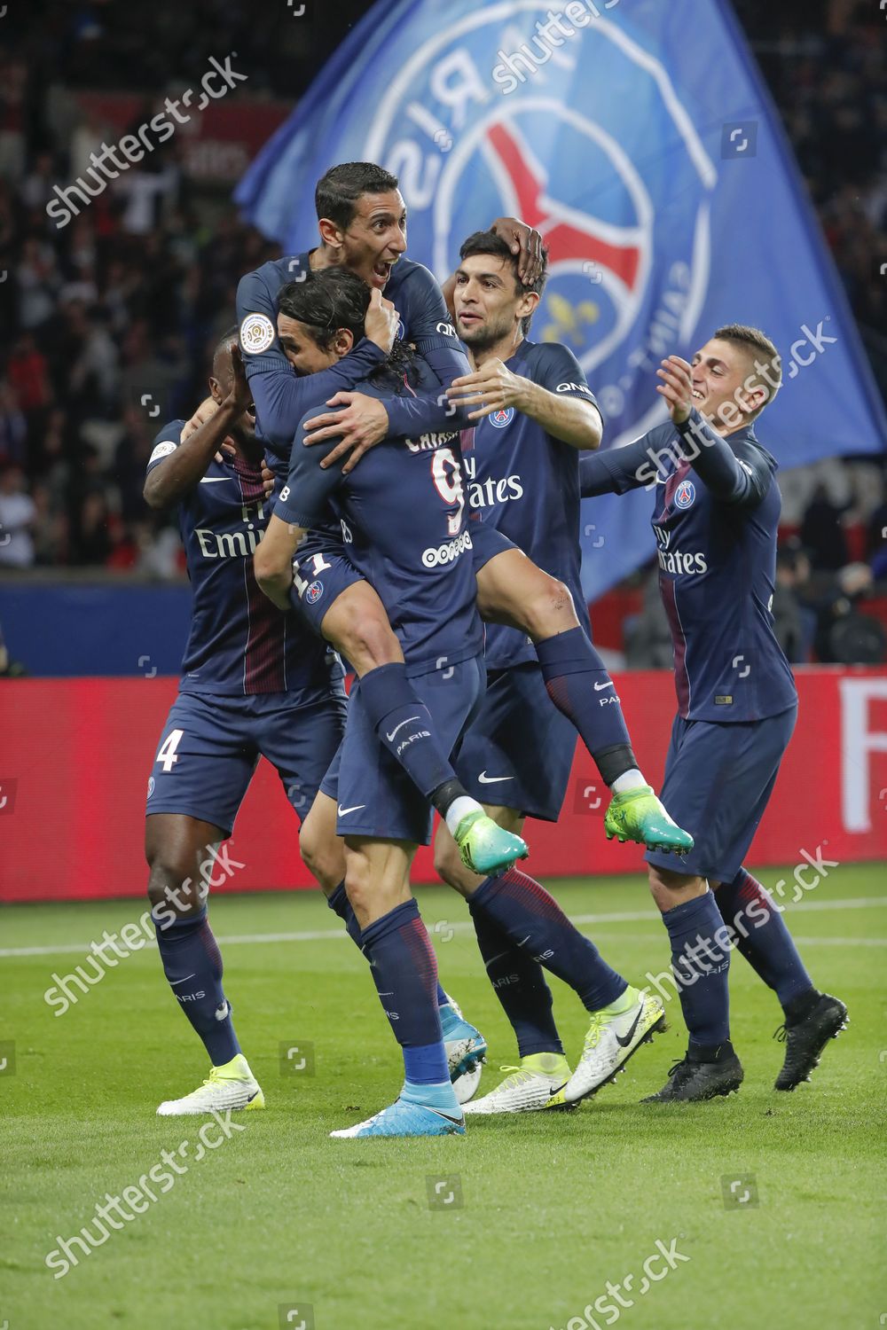Angel Di Maria Psg Scored Goal Editorial Stock Photo - Stock Image ...