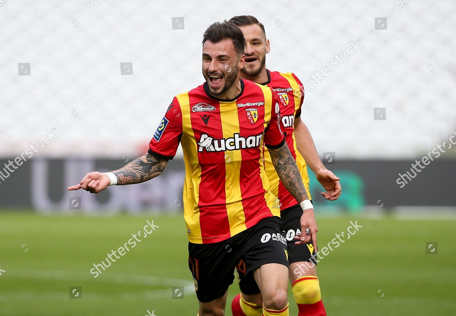 Jonathan Clauss Lens Celebrates His Goal Editorial Stock Photo - Stock ...