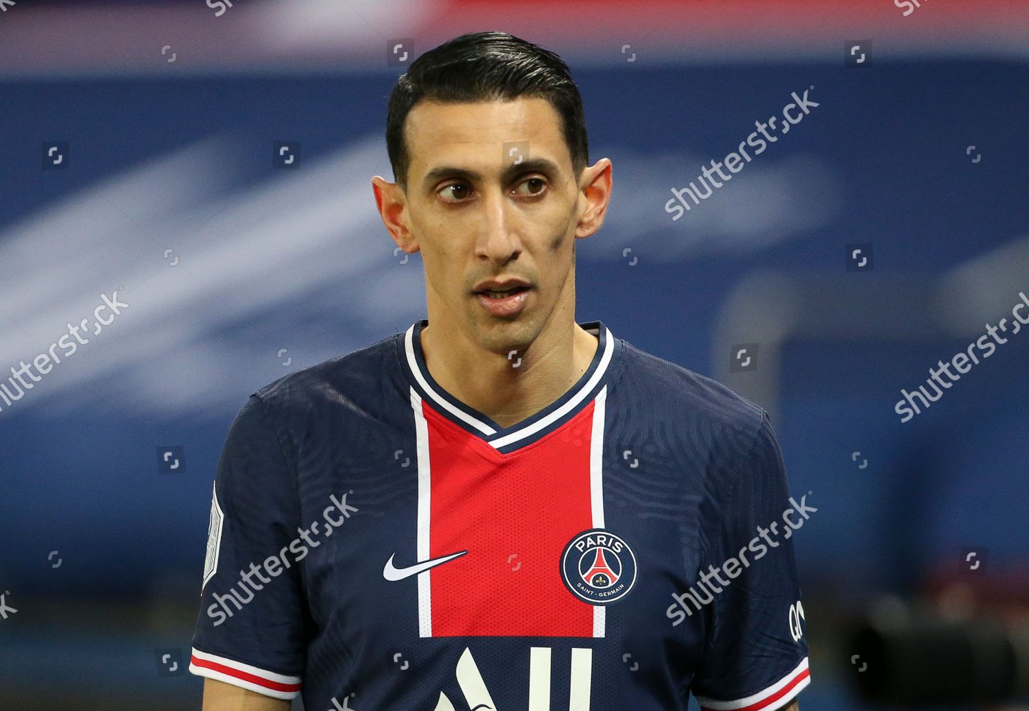 Angel Di Maria Psg During French Editorial Stock Photo - Stock Image ...